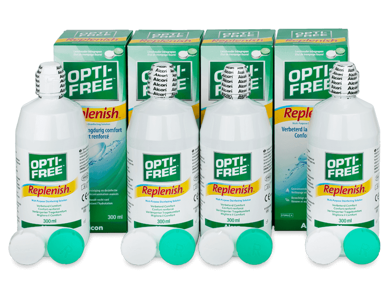 Solution OPTI FREE RepleniSH 4 X 300 Ml 44 49 Alensa