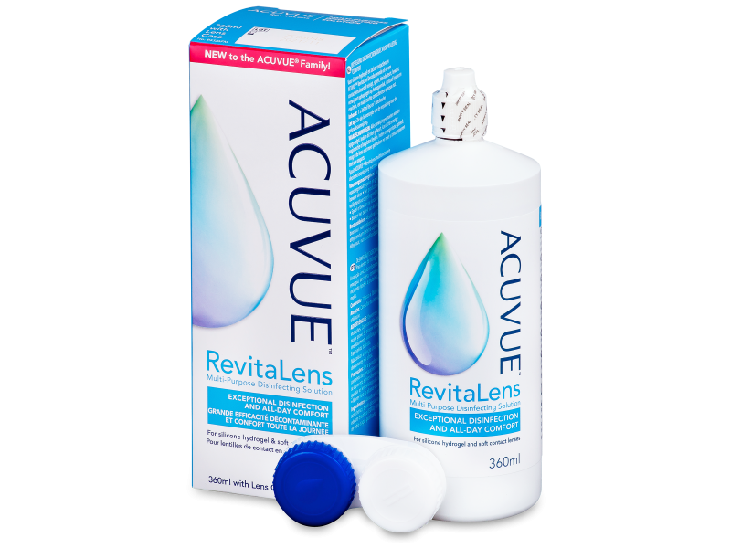 Solution pour lentilles multi-usage Acuvue RevitaLens 360 ml | Alensa